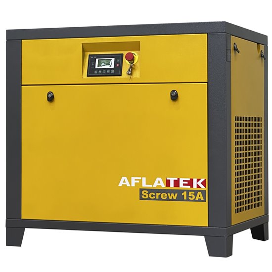 Efficient 11kW screw compressor with 8 bar pressure Aflatek Screw15A.