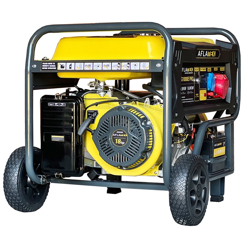 Aflatek GG10000E PRO: 9kW Portable Gasoline Generator | 3Ph 400V.