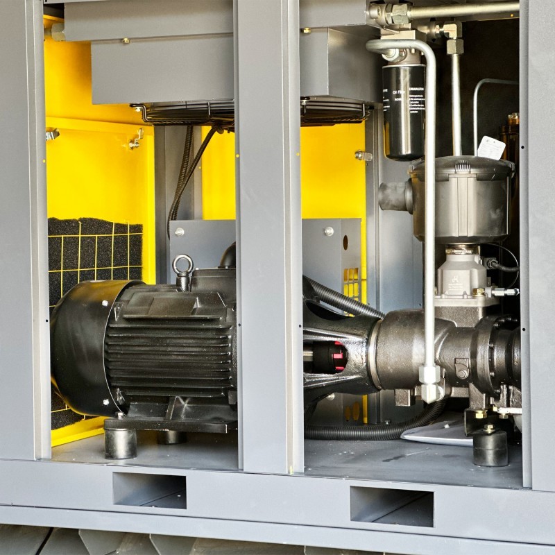 Screw30A 3in1 22kW screw compressor with air tank and dryer included.