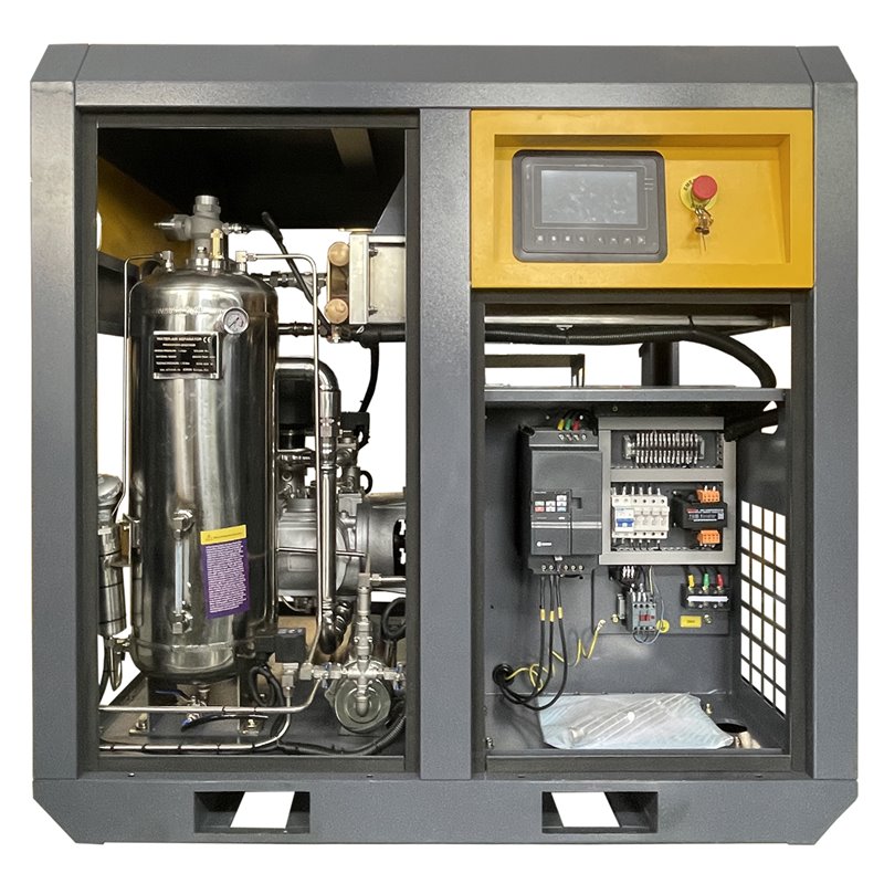 15kW water lubricated and oil-free screw compressor with VSD WAS20VSD.