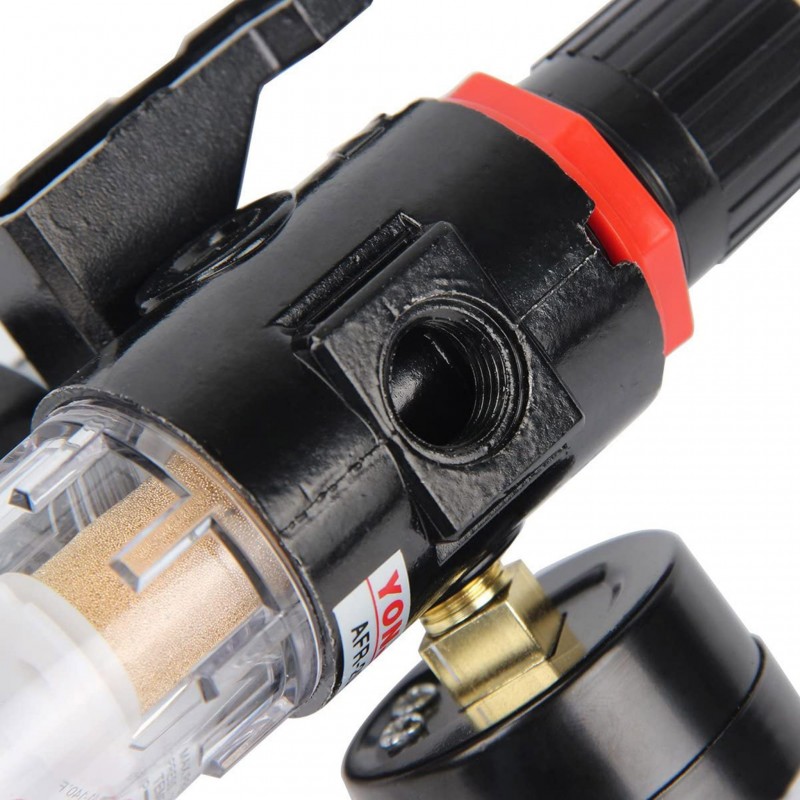 Water Tap with Air Filter, Reducer and Lubricator 1/4"