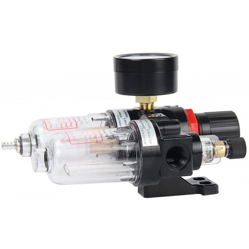 Water Tap with Air Filter, Reducer and Lubricator 1/4"